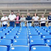 China Customizable HDPE Plastic Stadium Seating with 5 Years Warranty and Blow Molding Technology for sale