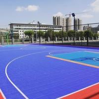 China Customized Color PP Tiles Sports Flooring with Load Bearing Capacity 170 psi and 30.48 cm x 30.48 cm x 1.58 cm Size for sale