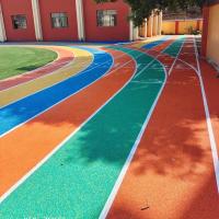 China 13mm Thickness Water Permeable Athletic Running Tracks with EPDM SBR Granules Material for Long Service Life for sale