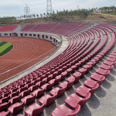 China HDPE Material Plastic Stadium Seating with 5 Years Warranty and Customized Color Options for sale