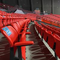 China 45cm Height Stadium Sports Seats with Metal Structural Bleacher and 5-Year Warranty for Durable Stadium Seating for sale