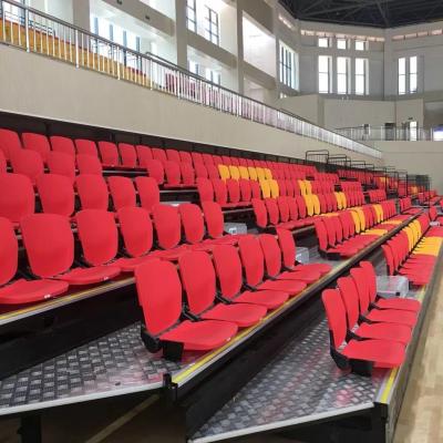 China 480 cm * 552 cm * 780 cm Retractable Bleacher Seating with 2 Years Warranty and 10 Years Use Life for Concert Halls and Venues for sale