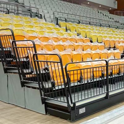 China PP HDPE Material Retractable Bleacher Seating with 480 cm * 552 cm * 780 cm Size and 2 Years Warranty for sale