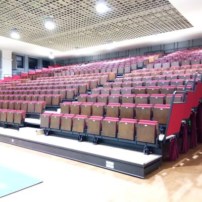 China Fire Resistant Gym Bleachers Retractable Grandstand Seating For Arena for sale