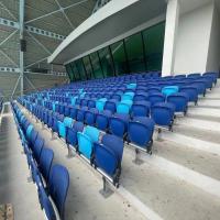 China Anti Aging Anti UV Fire Proof Plastic Stadium Chair for Fixed Stadium Seating and Bleacher Seats for sale