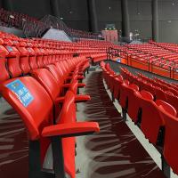 China Fixed Plastic Stadium Seating with Anti Aging and Fire Proof Features for Vertical Installation for sale