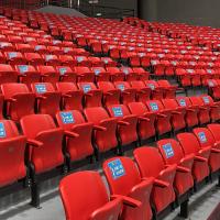 China Fireproof Anti-aging Anti-UV Plastic Stadium Seating and Fixed Stadium Chair for Outdoor Sports for sale