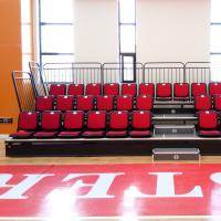 China Anti Aging Fireproof Retractable Bleacher Seating For Stadium Grandstand for sale