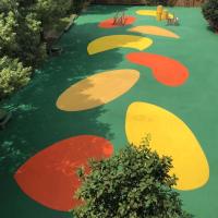China Hydrolysis Resistant Beautiful Playground Rubber Granules For City Walkway for sale