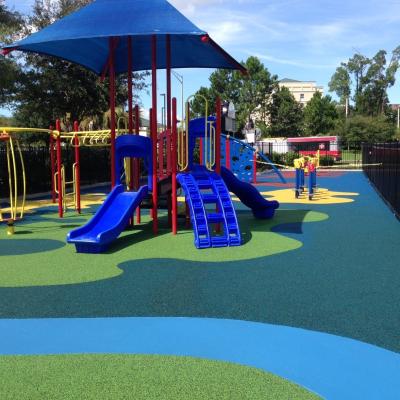 China Flexible EPDM Rubber Granule Flooring Antioxidant Corrosion Resistant for sale