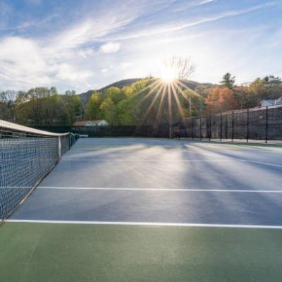 China Free Line Painting Service Pickleball Court Mat Flooring Colors Customized for sale