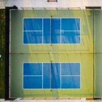 China Vinyl Pickleball Court Mat With Slip Resistant And UV Protection for sale