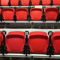 China 45cm Standard Foldable Plastic Stadium Sports Seats With 5-Year Warranty and Various Color for sale