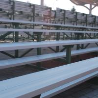 China Aluminum Material Outdoor Metal Bleachers Seat 20PCS / 36PCS for sale