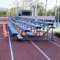 China 20PCS / 36PCS Seat Outdoor Metal Bleachers With Optional Guardrail for sale
