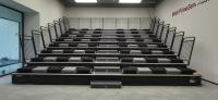 China 200 - 500 People Capacity Retractable Bleacher Seatings Resistant To Rust And Corrosion for sale