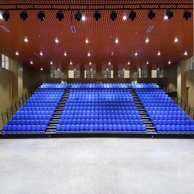 China Folding  Retractable Bleacher Seatings Easy Installation And Customized Length for sale