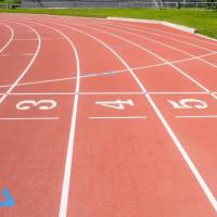 China Standard Athletic Running Tracks With Smooth Surface And UV Resistance for sale