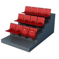 China HDPE/PP Stadium Fixed Chair - Anti-Aging Anti-UV Fireproof Seating for Indoor and Outdoor Venues for sale