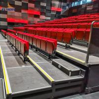 China 200-500 People Capacity Retractable Bleachers Aluminum 4-10 Rows for sale