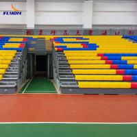 China Foldable Aluminum High Durability Retractable Gym Bleachers For Capacity Of 200-500 People for sale