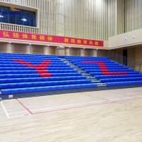 China 200-500 People Capacity Retractable Bleacher Seating Custom Width Straight Or Curved Configuration for sale