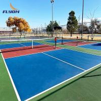 China Customizable Colors Pickleball Court Mat with 215.23 Sqft Roll Size for 44*20ft or 60*30ft Courts for sale