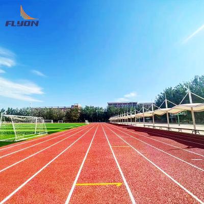 China Green Rubber Running Track Material Durable 13mm Thickness for sale