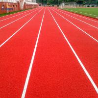 China Full Pour Athletic Running Tracks All Weather Resistance for sale