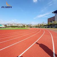 China Competition Grade Synthetic Running Track Tiles For Sport Playground Tartan Track for sale