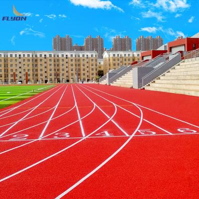 China Upgrade Athletic Performance Full Pour System Athletic Running Tracks Textured Surface Highest Level Design for sale