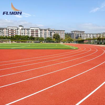 China Full Pour System Athletic Running Tracks Polyurethane Surface With Textured Finish for sale