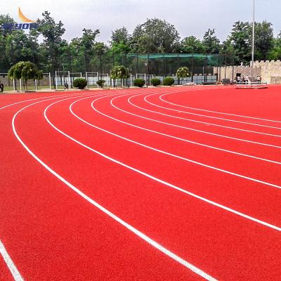 China Full Pour System Athletic Running Track with Excellent Shock Absorption and 10-Year Warranty for sale