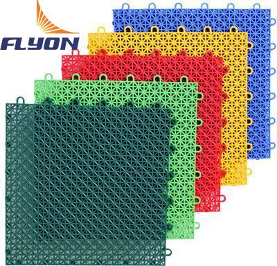 China Outdoor Indoor Courts Impact Polypropylene Copolymer PP Tiles Sports Flooring For Impact Activities for sale