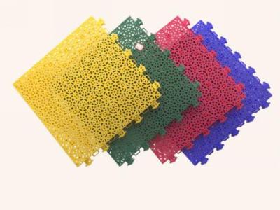 China High Impact Polypropylene Copolymer PP Tiles Sports Floor For Outdoor Indoor Courts Benefit for sale
