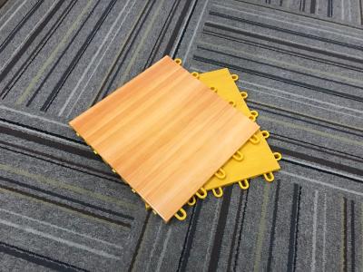 China High Impact Polypropylene Sports Flooring Wooden Tiles for Indoor and Outdoor Courts for sale