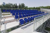 China 3 Rows Removable School Scaffold Aluminum Chair Bleacher Sport Seating for sale