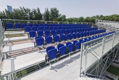 China 3 Rows Removable School Scaffold Aluminum Chair Bleacher Sport Seating for sale