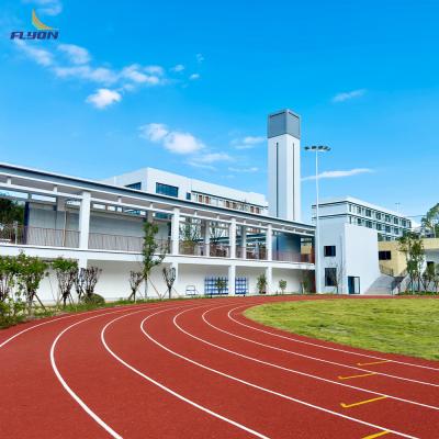 China Full Pour System Rubber Athletic Track For Stadium Jogging Park for sale