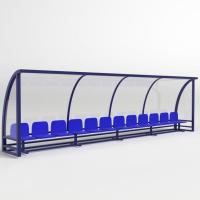 China Anti-UV Custom Size Portable Bench Shelter with Aluminum and Steel Material for Football Substitute Bench for sale