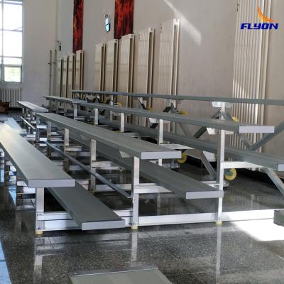 China Aluminum Outdoor Metal Bleachers with 2050mm/4068mm Length and 1620mm Width for Stadiums and Playgrounds for sale