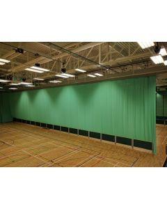 China Electric Motorized Divider Curtain with Customizable Size and High Breathability for Sports Halls for sale