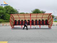 China Galvanized Steel Football Subs Portable Soccer Bench Customized Size For School Stadium for sale