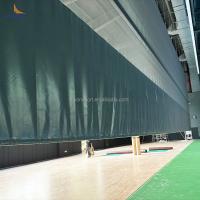 China Customizable Size High-Strength PVC Divider Curtain for Sports Hall with 7.5m/min Lifting Speed for sale