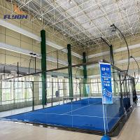 China Modular Padel Tennis Court Kit with Galvanized Steel Structure and Customized Logo for Easy Setup for sale