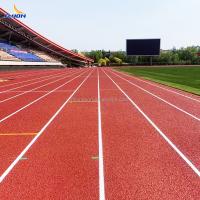 China Custom Color Full Pour Synthetic Athletic Track with Shock Absorption and IAAF Certification for Schools and Stadiums for sale