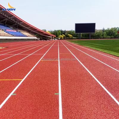China Custom Color Full Pour Synthetic Athletic Track with Shock Absorption and IAAF Certification for Schools and Stadiums for sale
