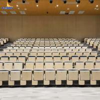China Customized Size Retractable Bleacher Seating with Integrated Writing Board and 5-Year Warranty for sale