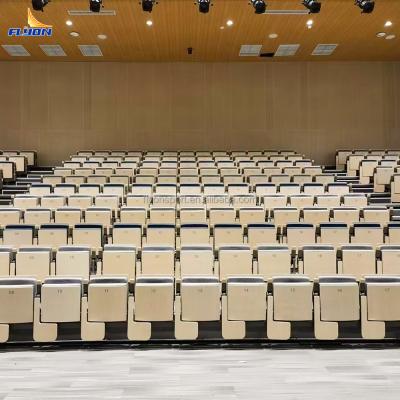 China Customized Size Retractable Bleacher Seating with Integrated Writing Board and 5-Year Warranty for sale