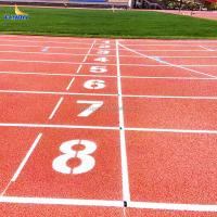 China 13mm Thickness IAAF Certified Full Pour Running Track with Shock Absorption for Sports Fields for sale